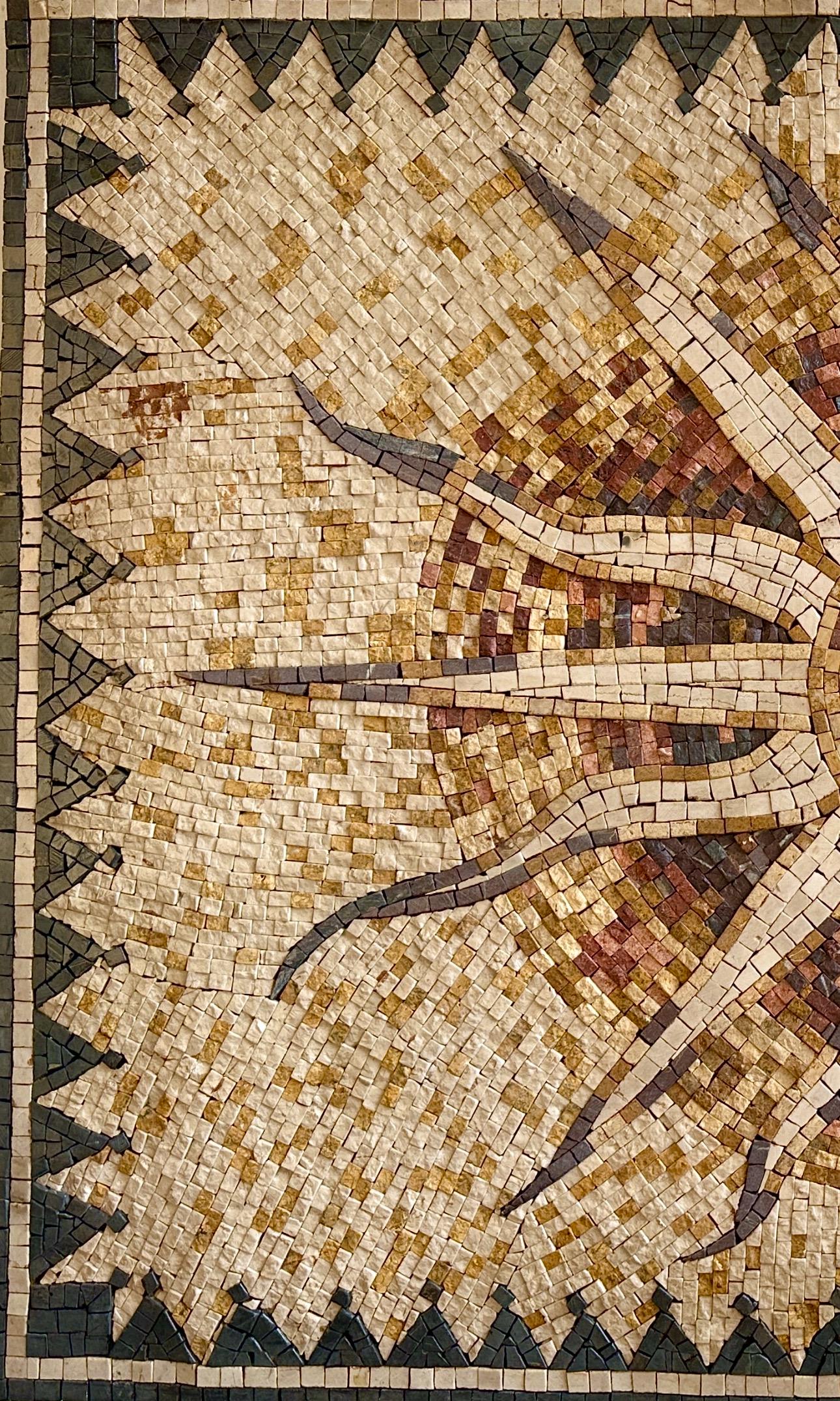 SUN MEDALLION – Handmade Mosaic Art – Floor Mosaic Tiles – Home ...
